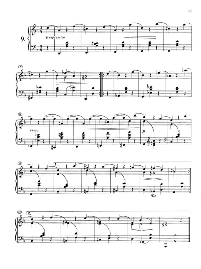 Brahms Op 39 No 9 | PDF