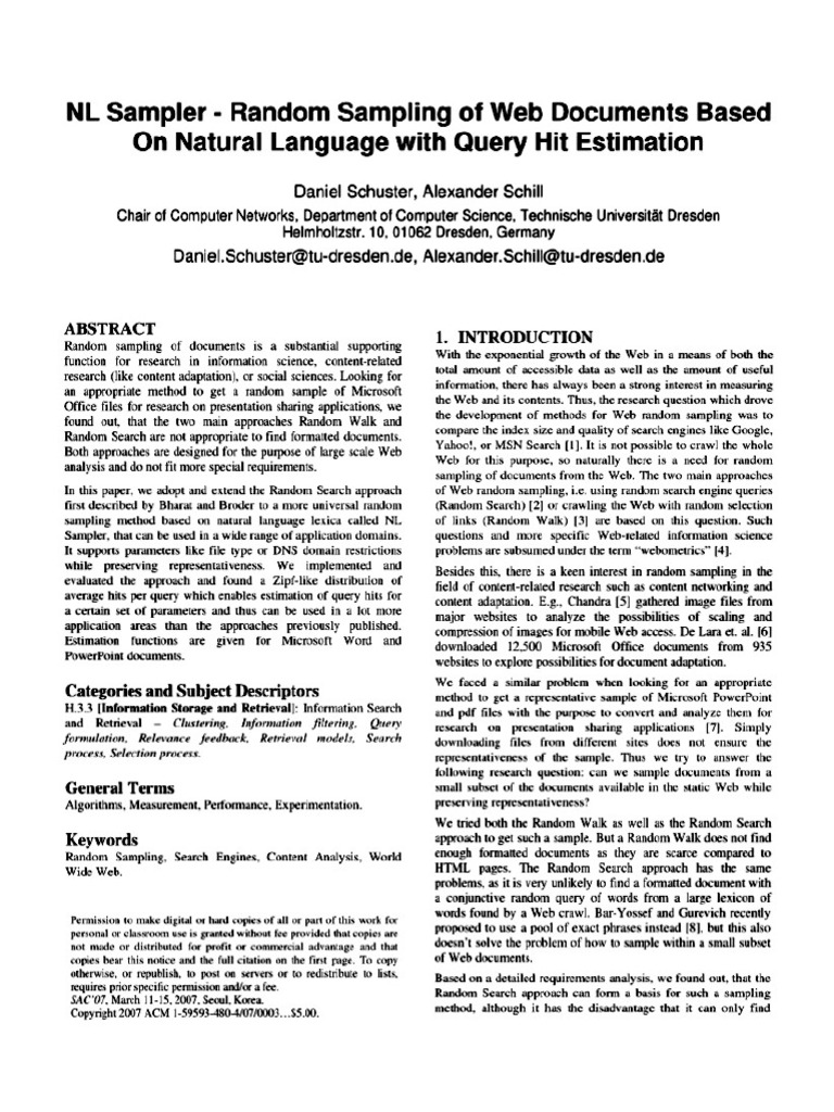 Random Web Document Sampl | PDF