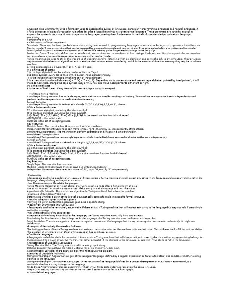 Toc RGDFG | PDF | Computational Complexity Theory | Automata Theory