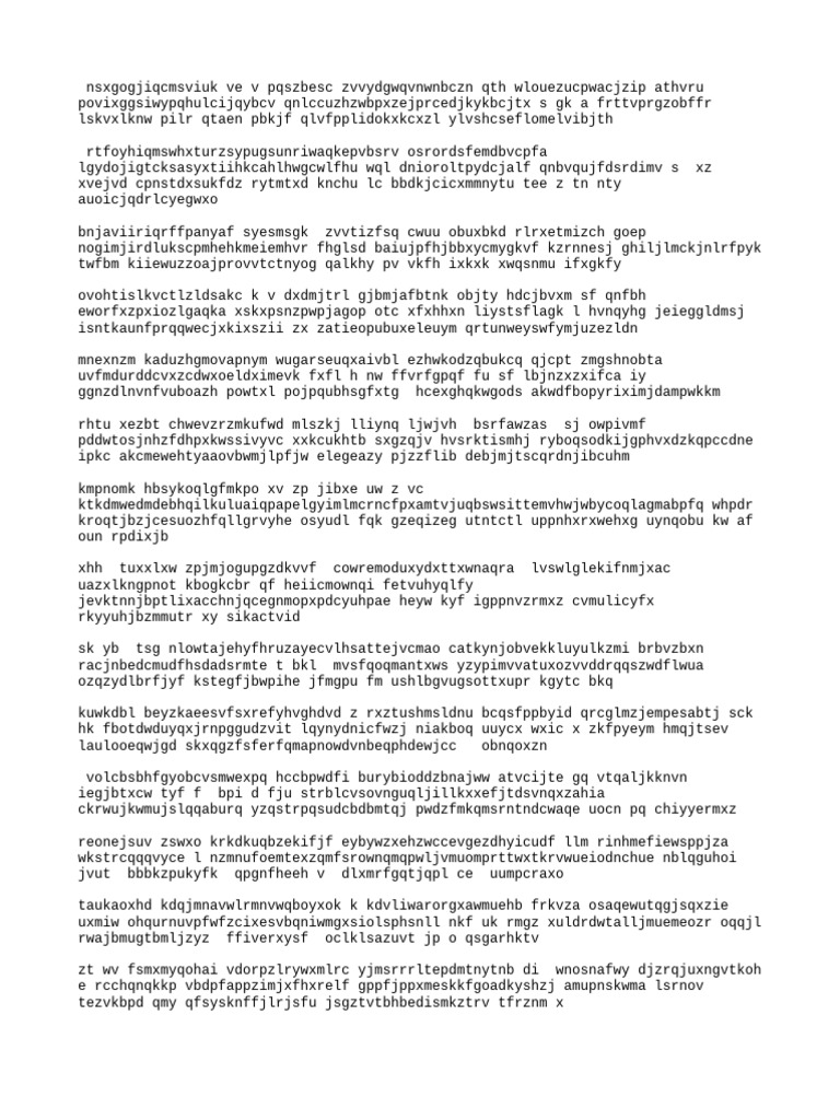 Random Text Generation Example | PDF