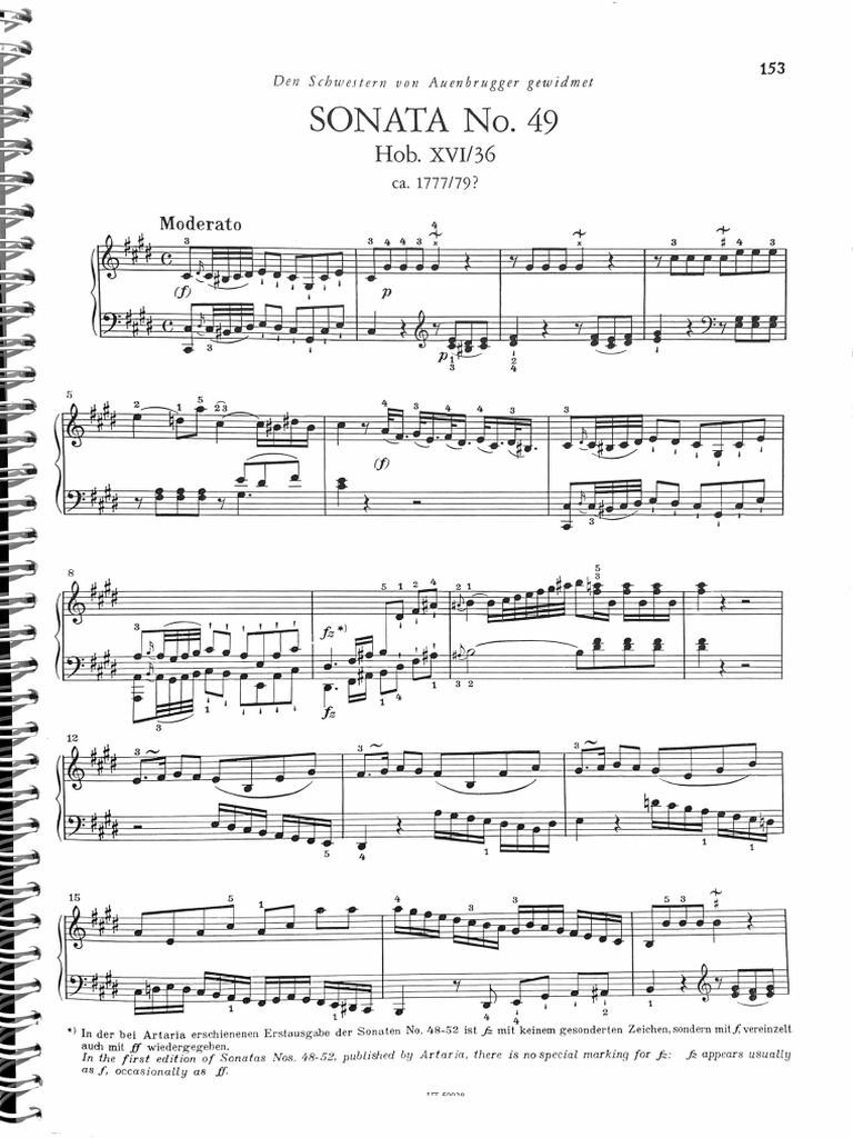 Haydn Sonata No 49 | PDF