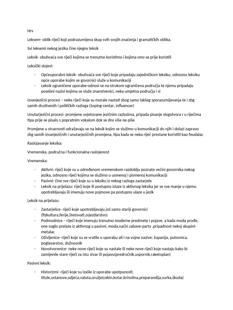 HRV Biljeske 2 | PDF