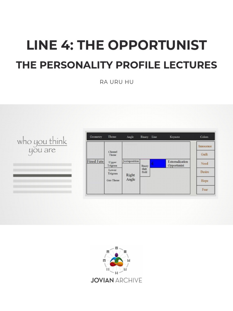 Line 4 - The Opportunist Personality by Ra Uru Hu | PDF | Mind | Motivation