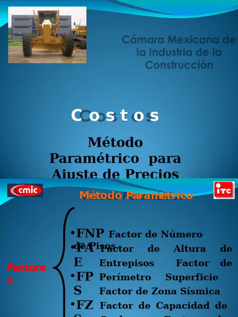 Método Paramétrico | PDF | Albañilería | Materiales naturales