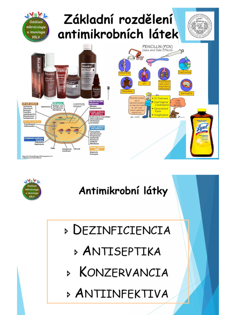 Zakladni Rozdeleni Antimikrobnich Latek | PDF