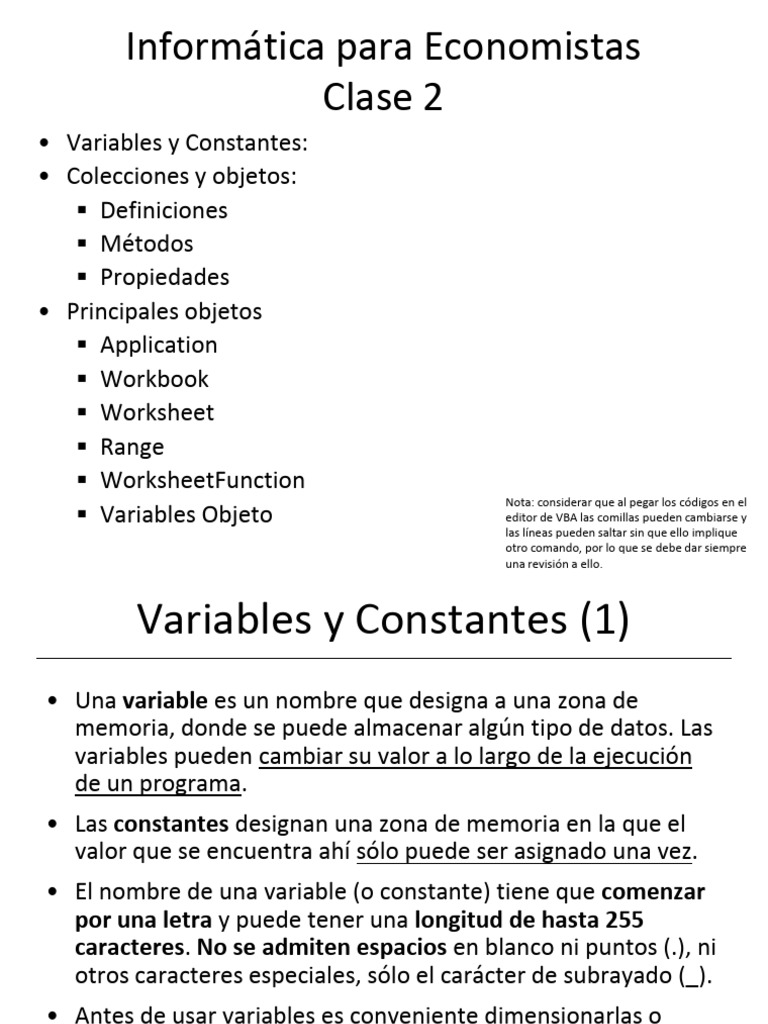 Clase 02 | PDF | Objeto (informática) | Variable (informática) Clase 02 | PDF | Objeto (informática) | Variable (informática)