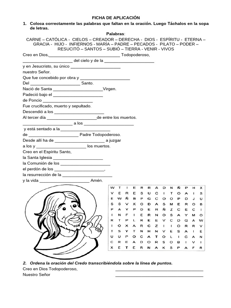 Ficha de Religion 21-11-24 | PDF | María, madre de Jesús | Oración