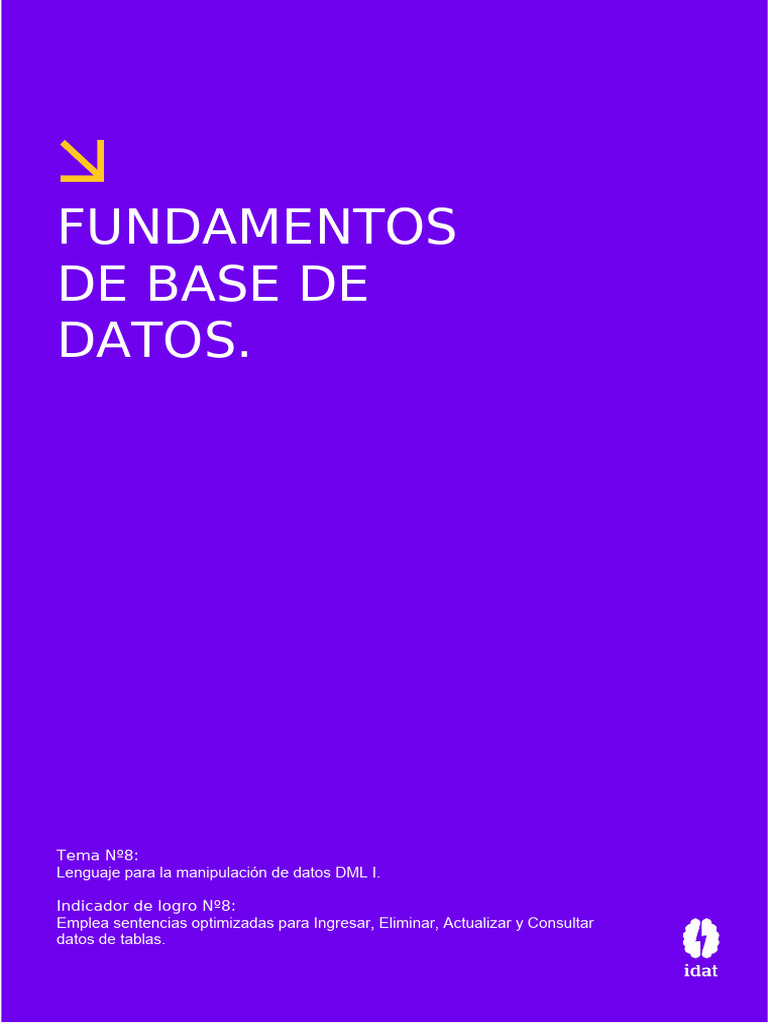 8 Guía - Fundamentos de Base de Datos | PDF | SQL | Recuperación de información