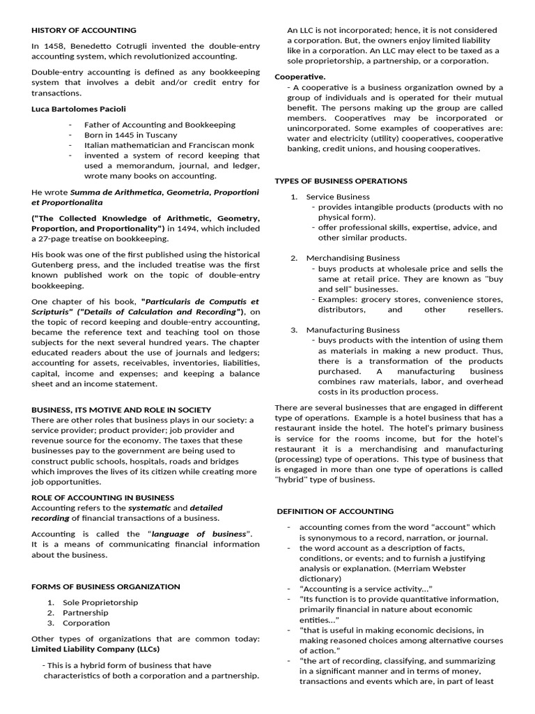 Basic Accounting Reviewer | PDF | Debits And Credits | Accounting