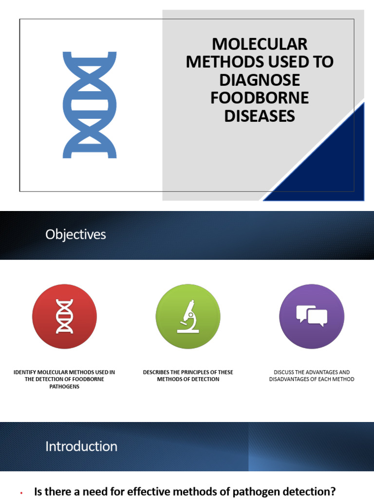 Molecular Methods Used To Diagnose Food-Borne Diseases Updated | PDF ...
