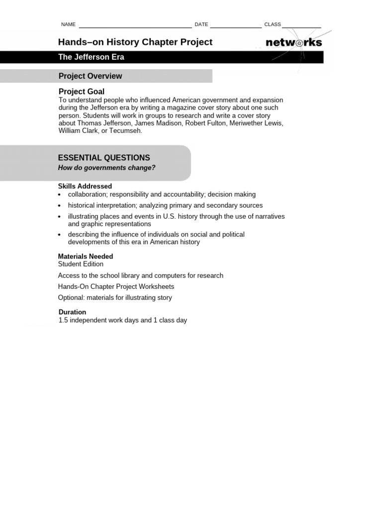 Hands On History Chapter Project Writing A Magazine Cover Story ...