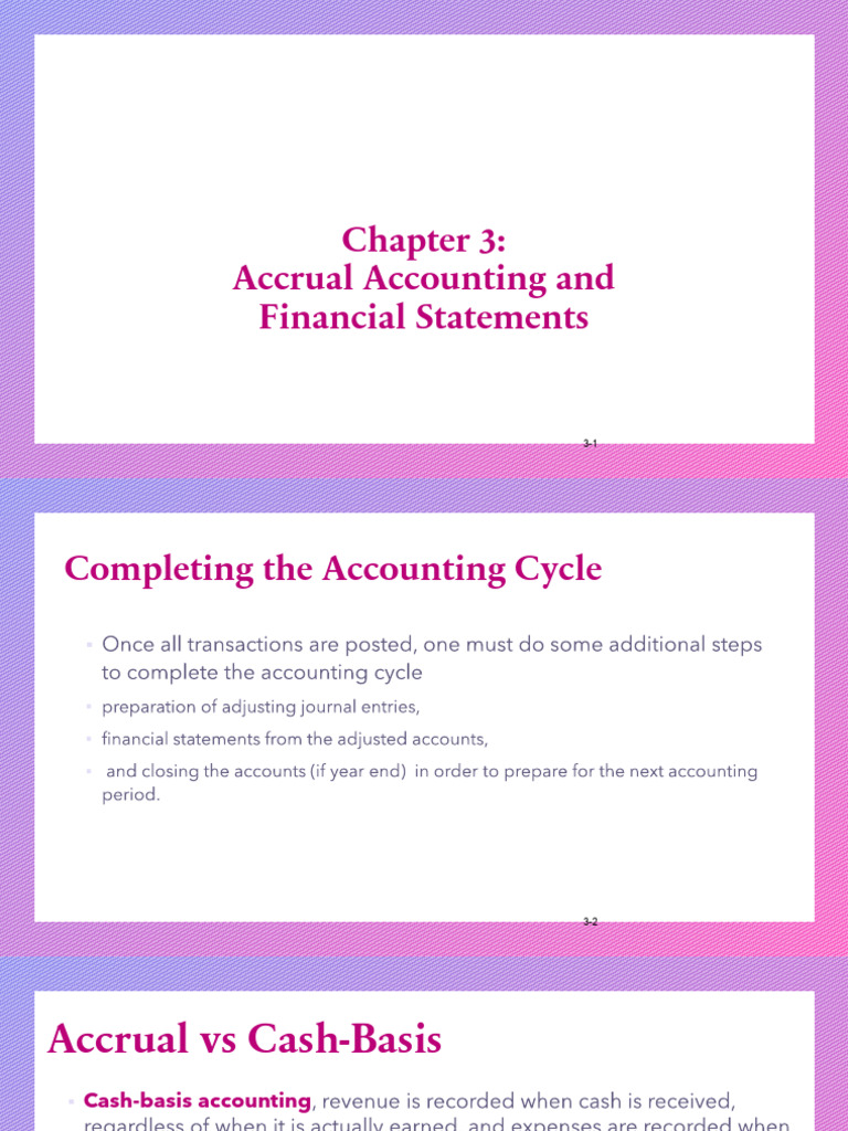 Chapter 3 MF | PDF | Accrual | Debits And Credits