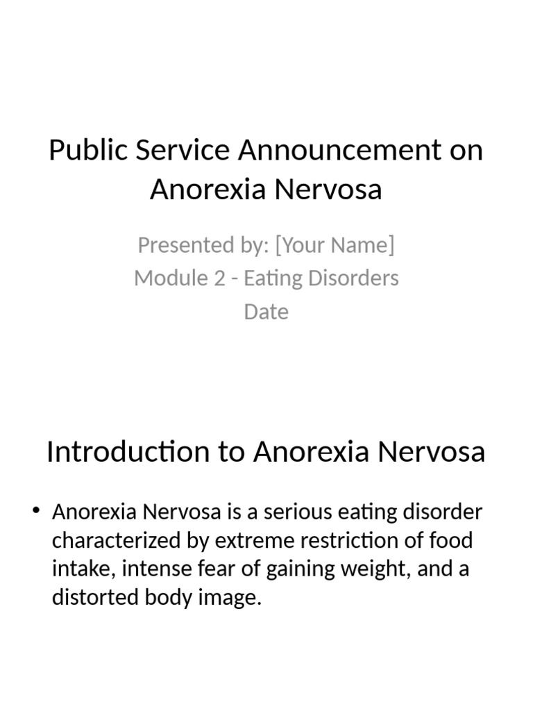 Understanding Anorexia Nervosa Risks | PDF | Self-Improvement | Lifestyle