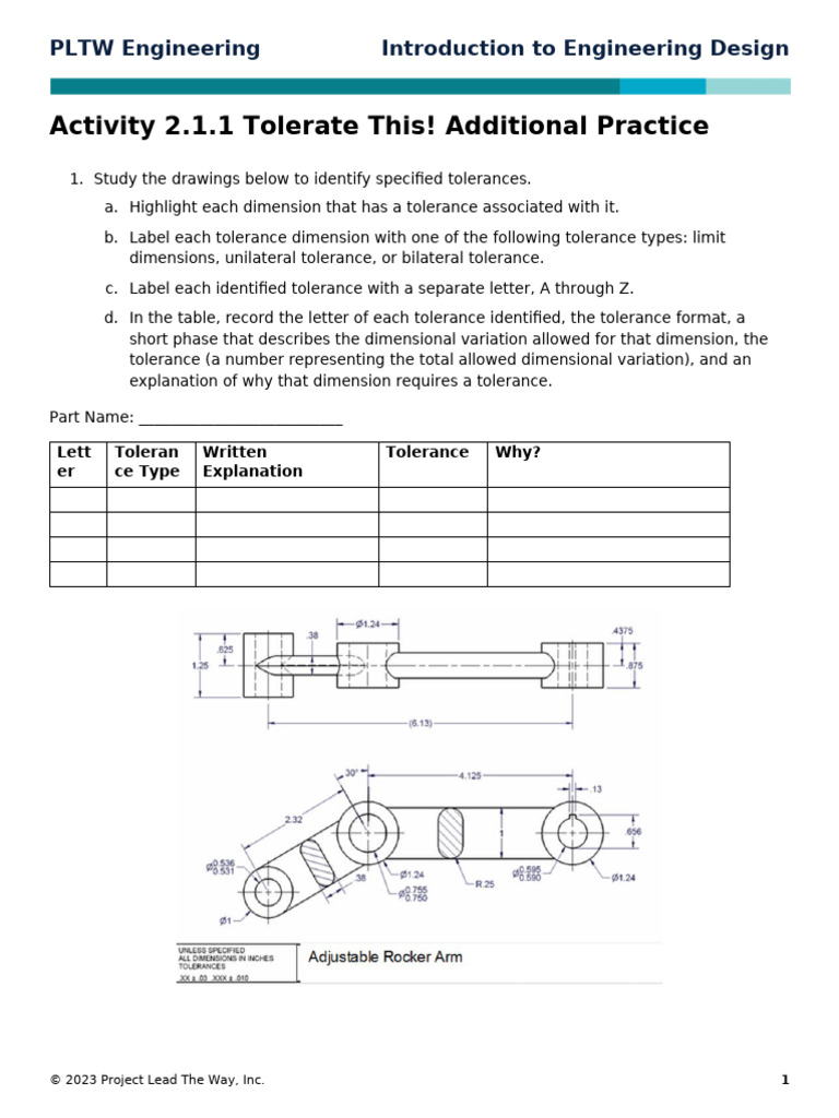 Tolerances in Engineering Design Practice | PDF | Engineering Tolerance ...