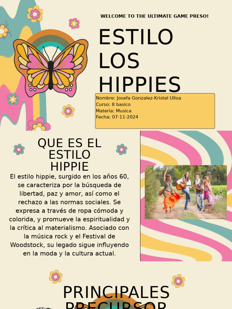 Los Hippies Josefa y Kristel | PDF