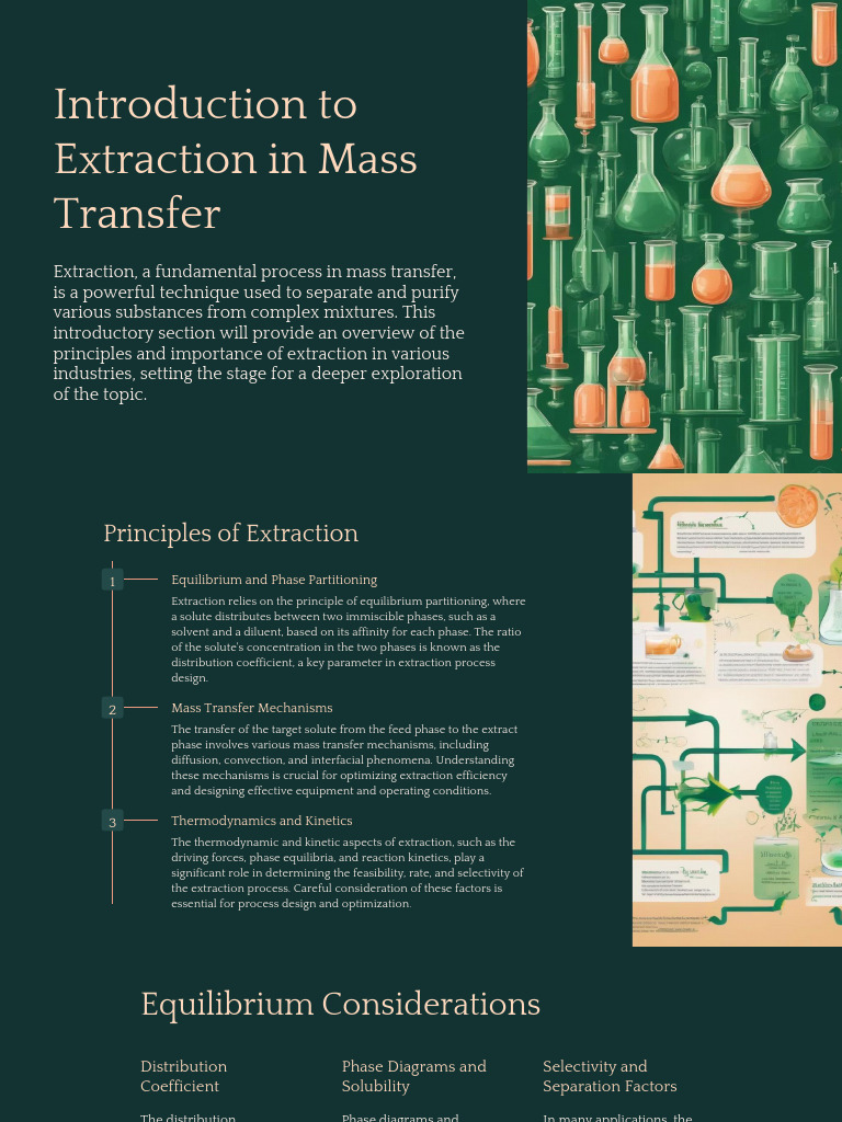 Introduction To Extraction in Mass Transfer | PDF | Phase (Matter) | Solubility