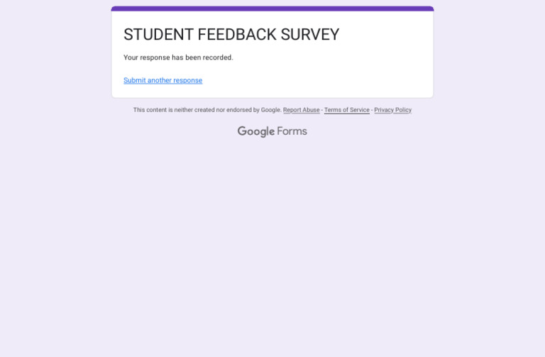 Student Feedback Survey | PDF