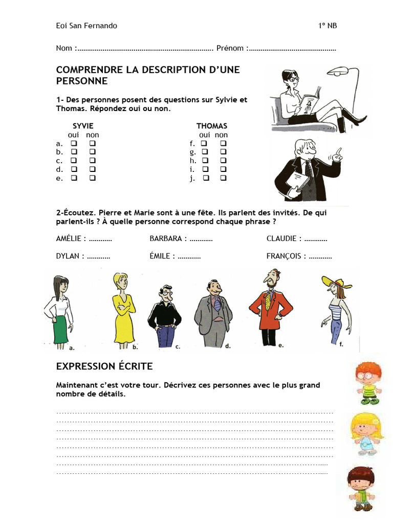 La Description Physique | PDF | Mode | Vêtements