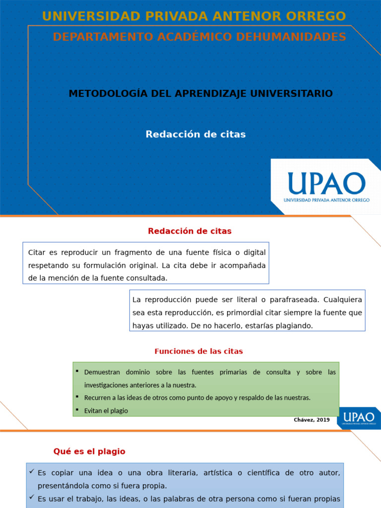 S10 - PPT - Redacción de Citas | PDF | Citación | Plagio
