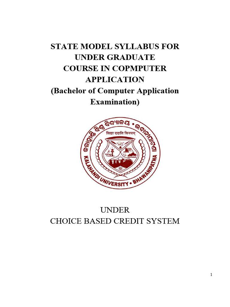 BCA-CBCS Syllabus | PDF | Pointer (Computer Programming) | C++