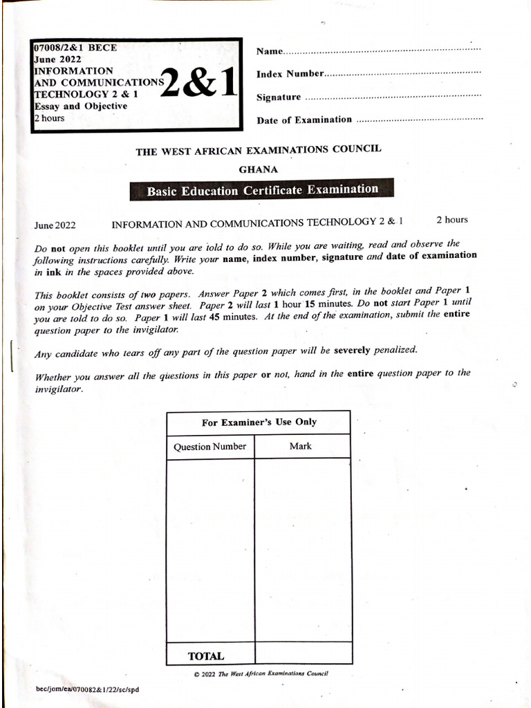 Ict Bece 2022 | PDF