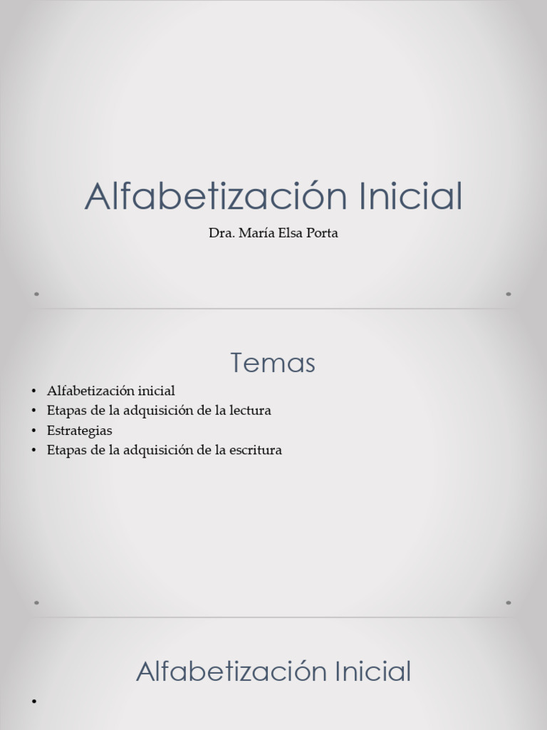 Alfabetización Inicial | PDF | Literatura | Fonología