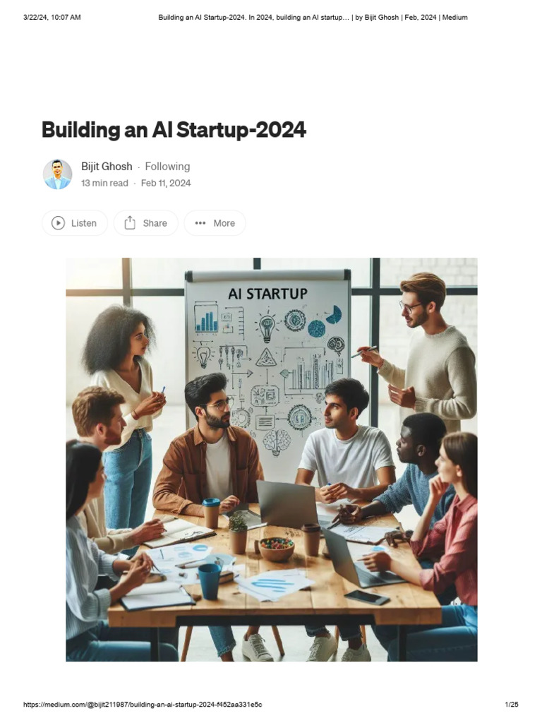 Building An Ai Startup 2024 In 2024 Building An Ai Startup By Bijit Ghosh Feb 2024