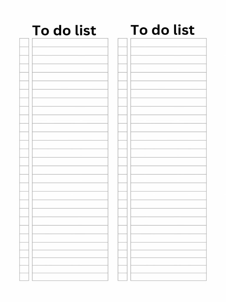 To Do List PDF | PDF