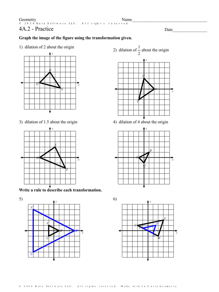 4A.2 PRACTICE _____(F_____) (1) | PDF | Geometry | Mathematics