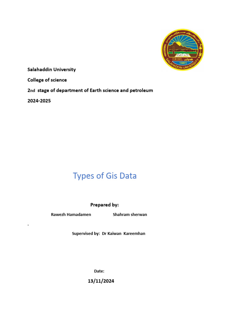 Rawezh and Shahram | PDF | Geographic Information System | Computing