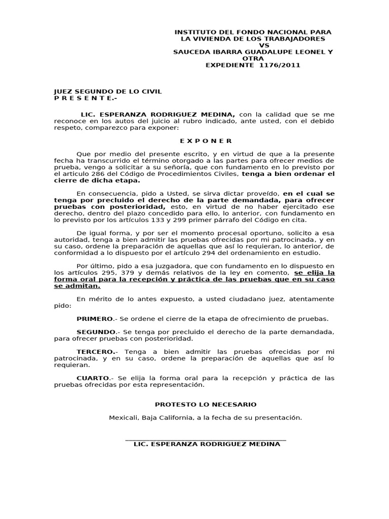 Cierre Periodo Probatorio | PDF | Justicia | Crimen y violencia