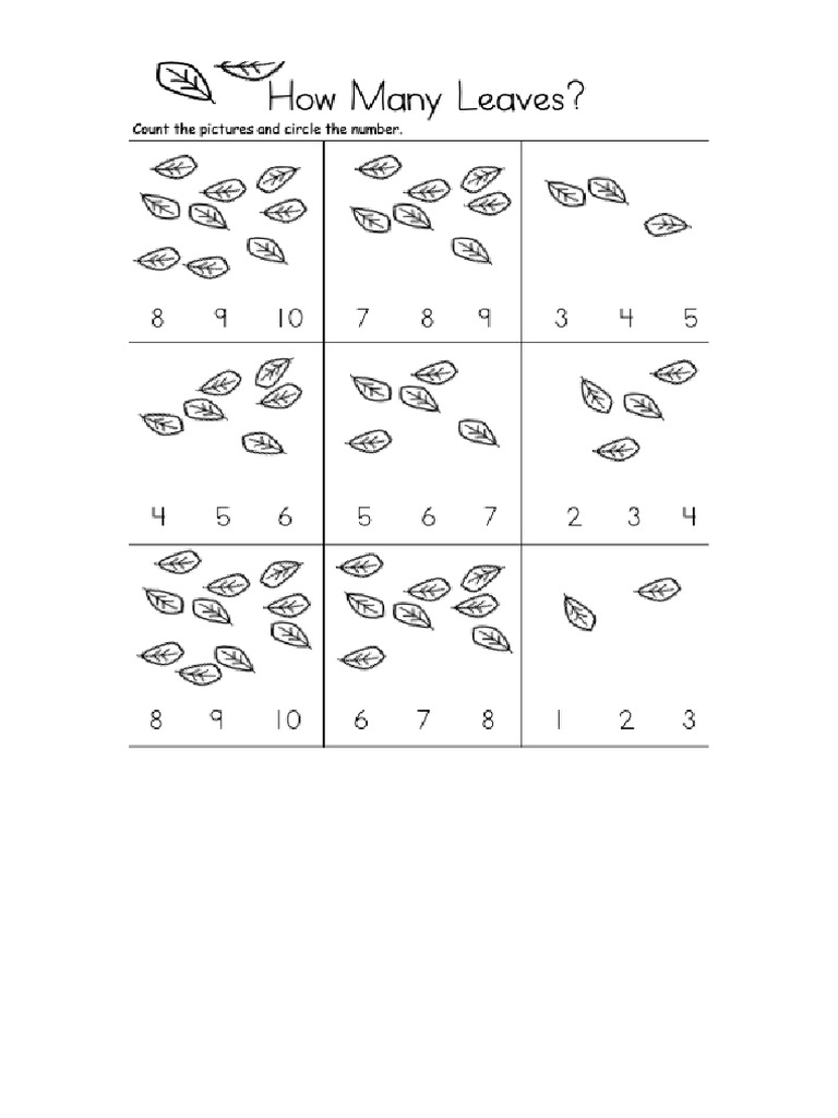Numbers Worksheet | PDF