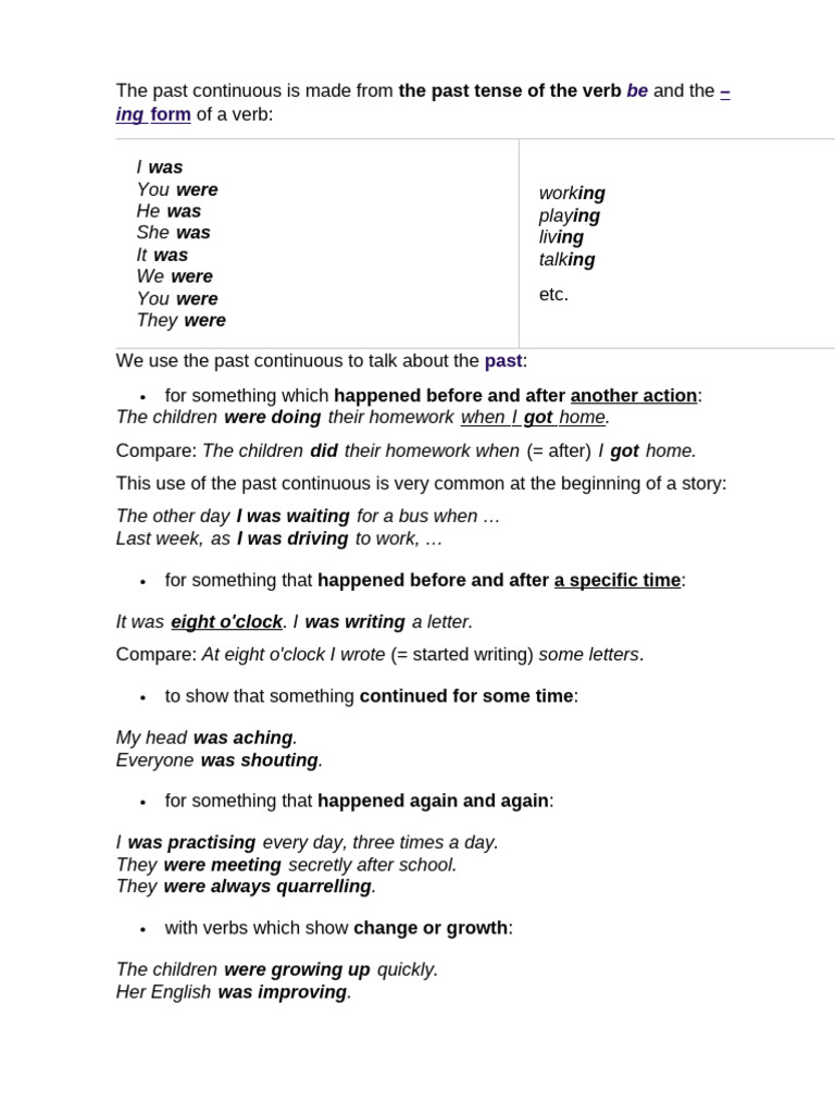 13.06.24 - P. Continious | PDF | Grammar | Linguistics