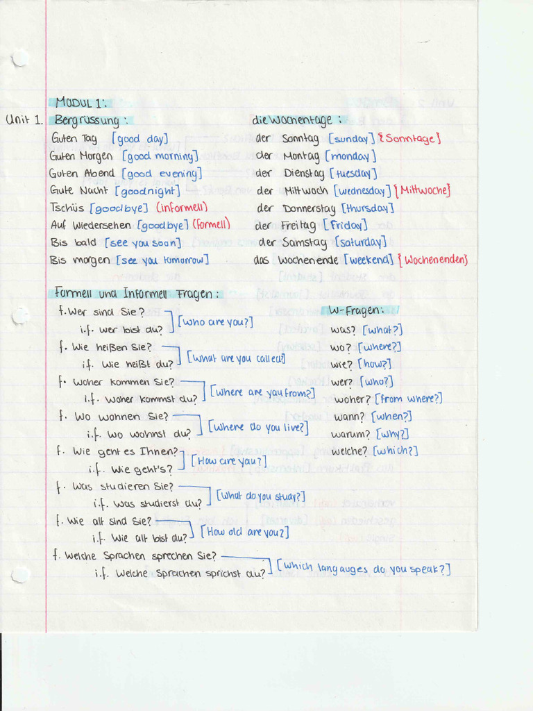 German 1 | PDF