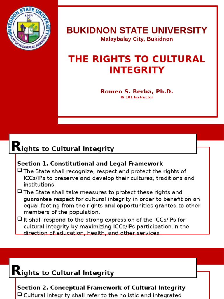Rights To Cultural Integrity | PDF | Traditional Knowledge | Indigenous ...