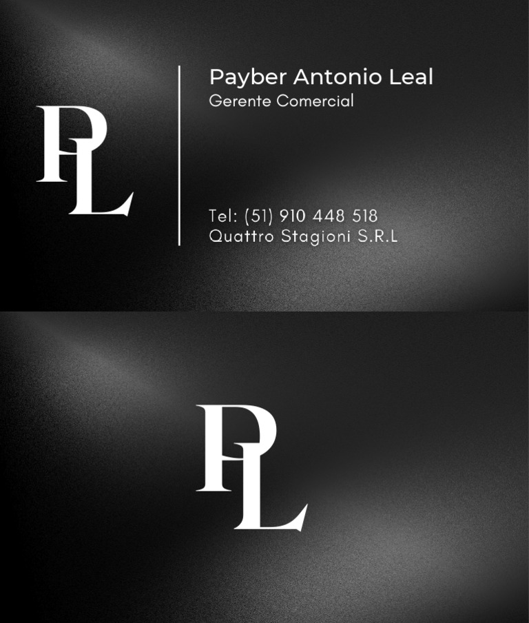 Tarjeta de Presentación PAYBER LEAL | PDF