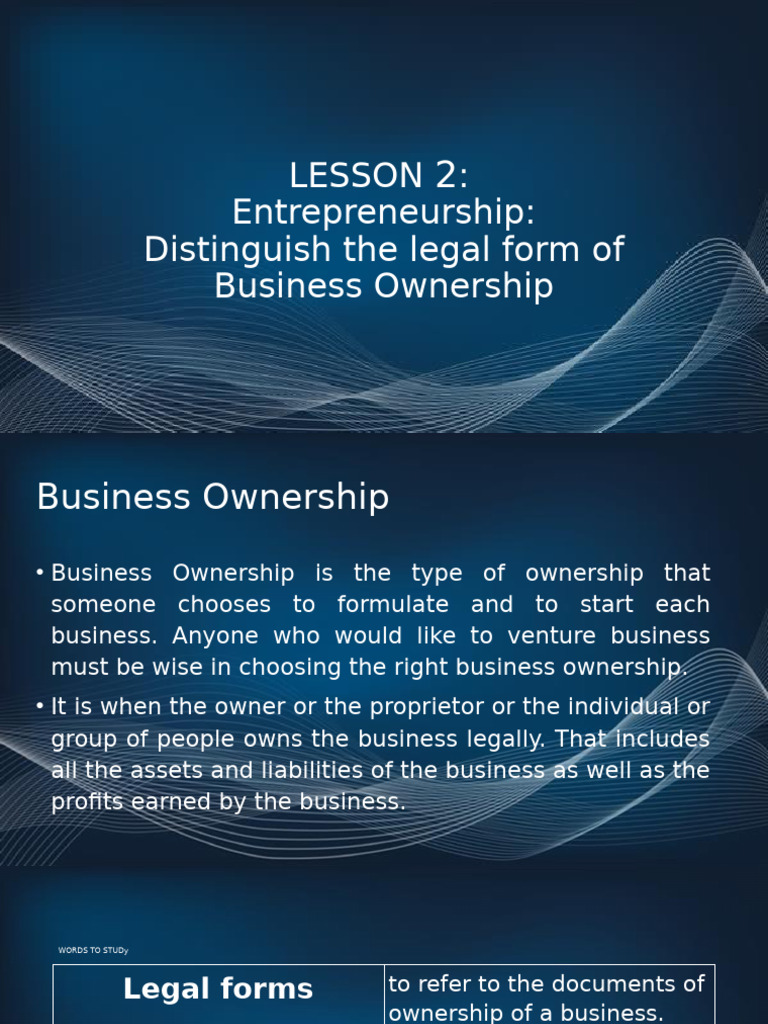 Q2 M2 Entrep 3 | PDF | Partnership | Corporations