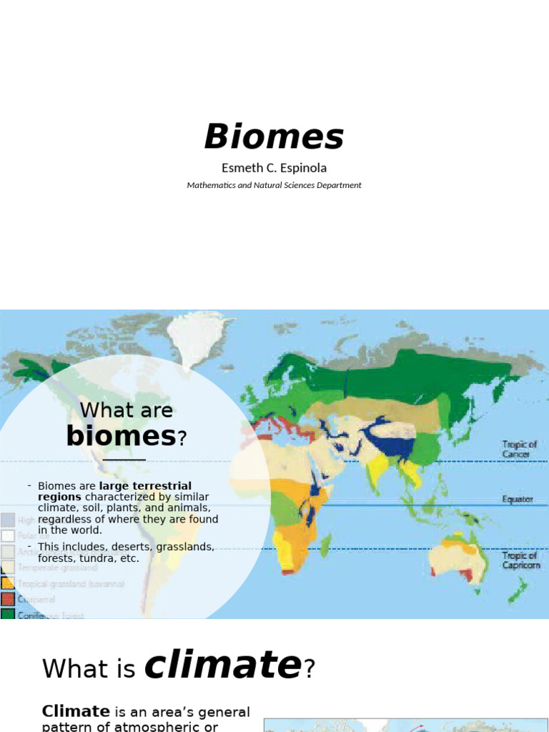 Module 7. Biomes | PDF | Climate | Grassland