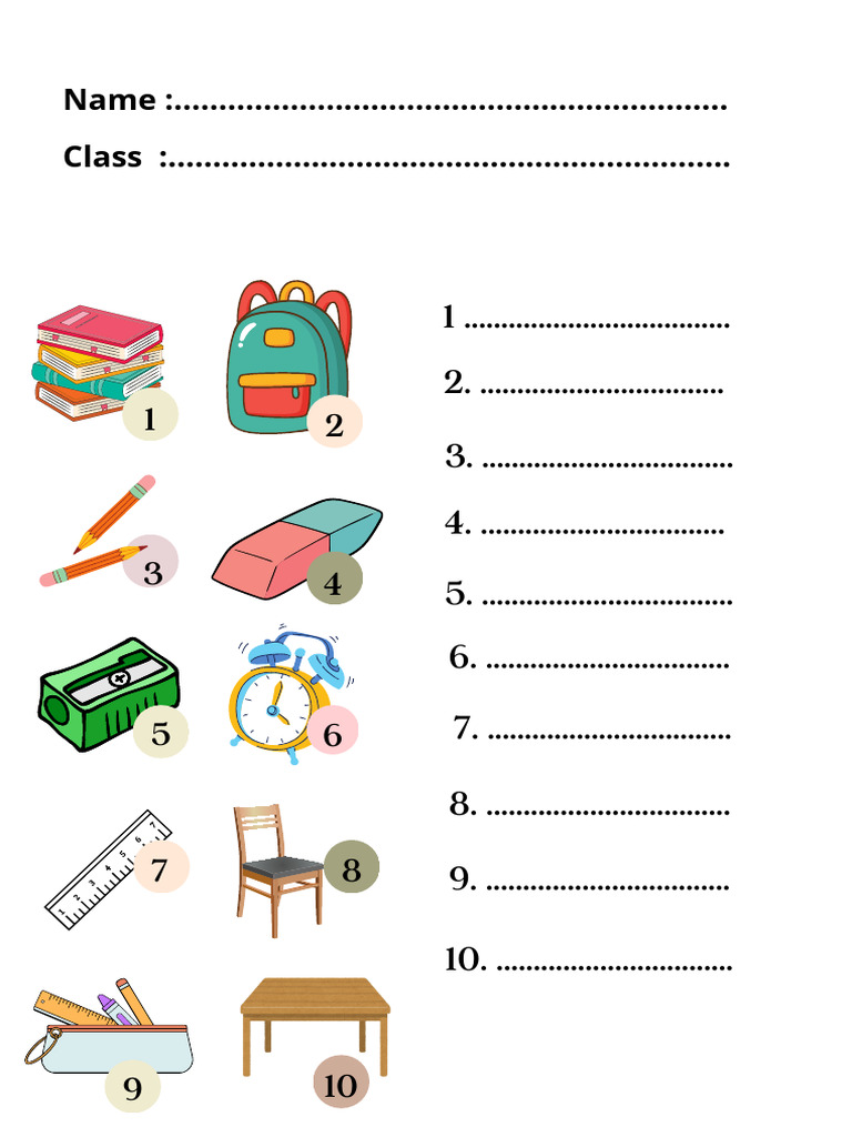 LKPD Bahasa Inggris Kelas 1 | PDF