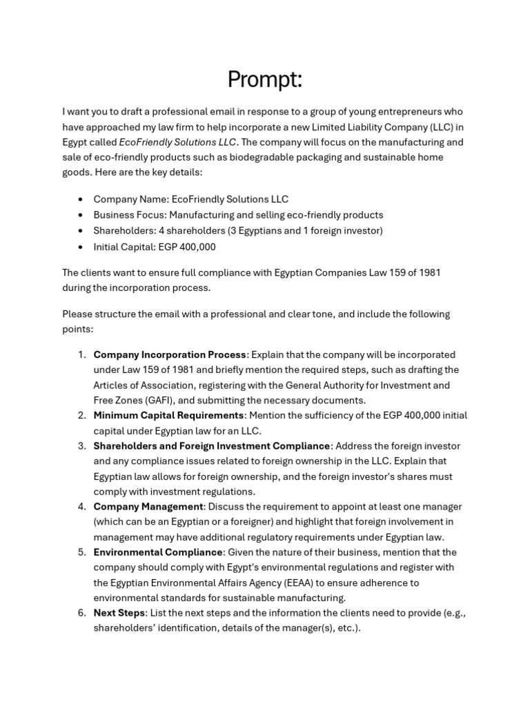 Model Answer, Task 1 Aumt | PDF | Regulatory Compliance | Limited Liability Company
