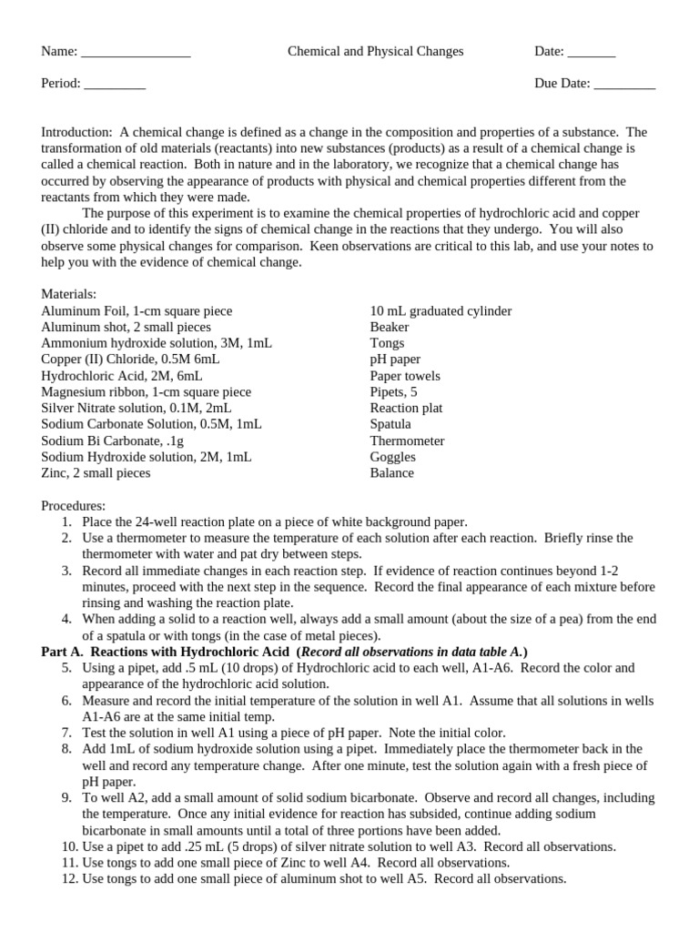 Diana Liashchenko - Copy of What Is A Chemical Reaction 2223 | PDF | Chemical Reactions | Aluminium