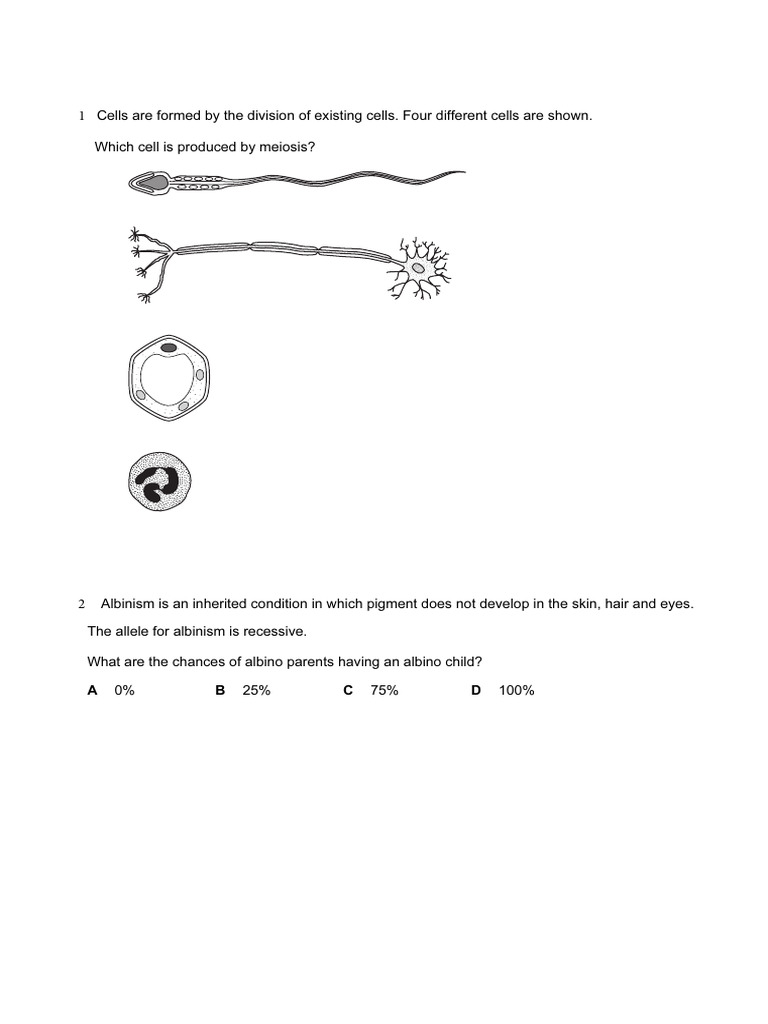 17 Inheritance Topic Booklet 1 CIE IGCSE Biology | PDF | Dominance (Genetics) | Genotype