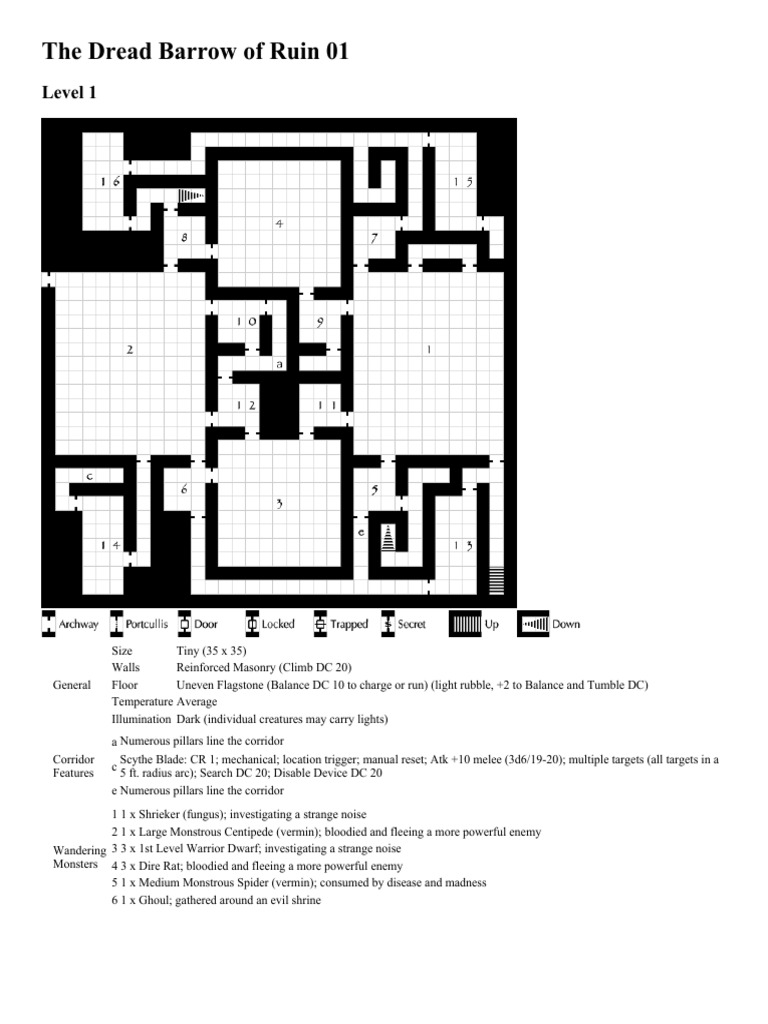 The Dread Barrow of Ruin 01 | PDF | Dwarf (Dungeons & Dragons ...