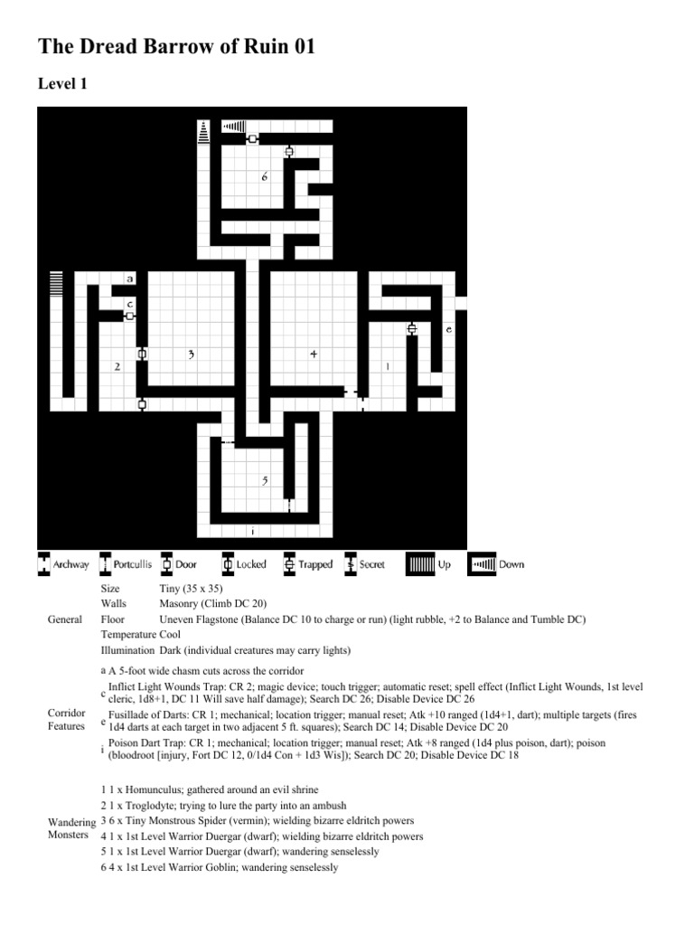 The Dread Barrow of Ruin 01 | PDF