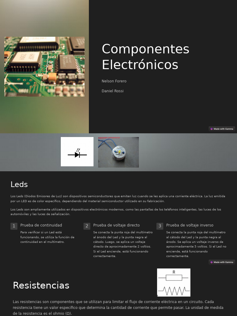 Componentes Electronicos | PDF | Red eléctrica | Transistor