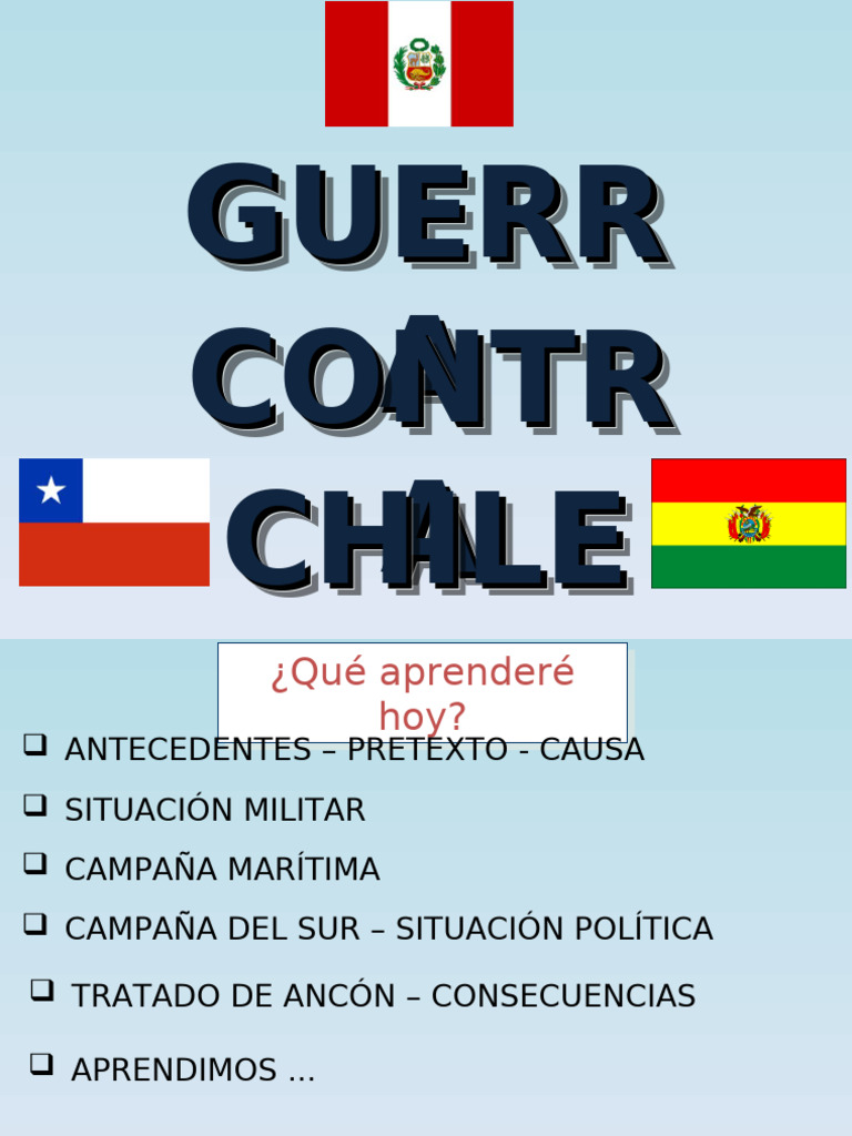 Guerra del Pacífico: Causas y Consecuencias | PDF | Perú | América del Sur