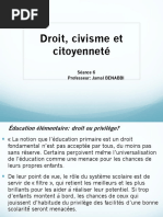 Droit Civisme Et Citoyenneté | PDF | Droits de l'homme | Citoyenneté