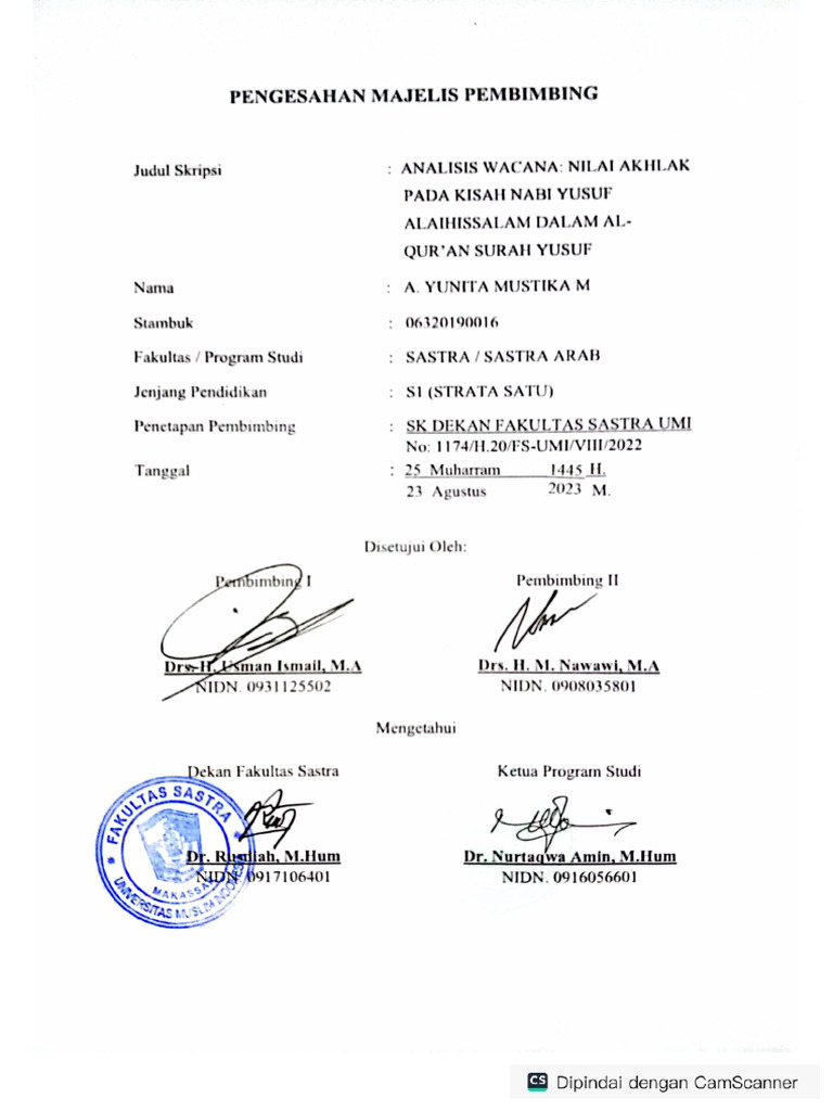 Pengesahan Nita | PDF