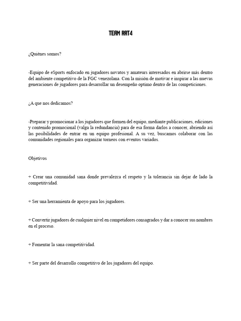 Impulso a Novatos en eSports FGC | PDF