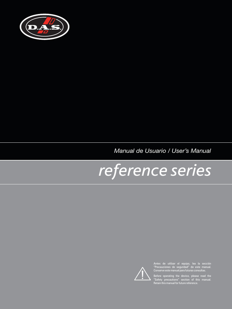 Manual D.A.S. Audio Reference Series | PDF | Ingenieria Eléctrica